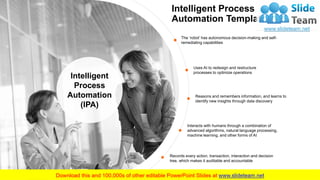 Intelligent Process Automation Mapping PowerPoint Presentation Slides | PPT