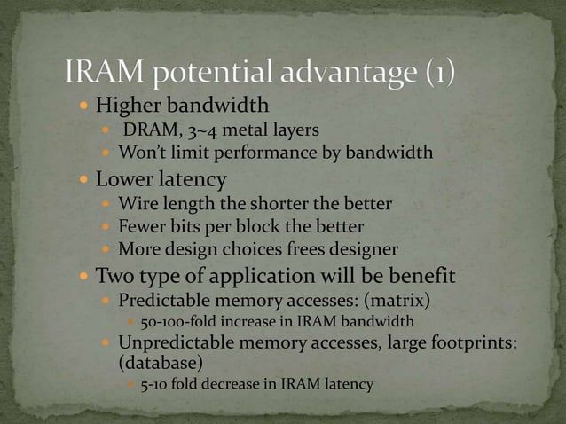 Intelligent ram | PPT