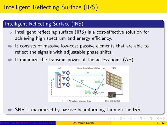 Intelligent reflecting surface 3 | PPT