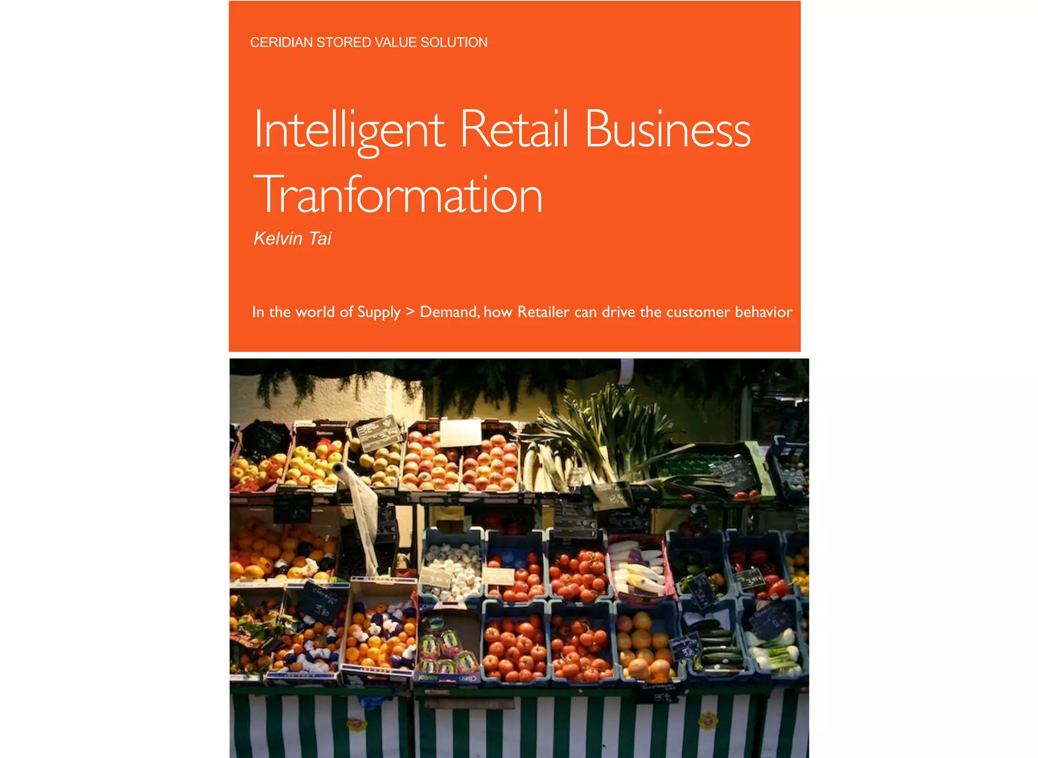 Intelligent retail business transformation | PPT
