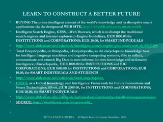 SUPERGOOGLE, GESS - Intelligent search engine for Smart Web X.0 | PPT ...