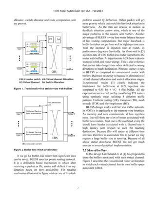 Intelligent space buffers power efficient solution for network on chip | PDF
