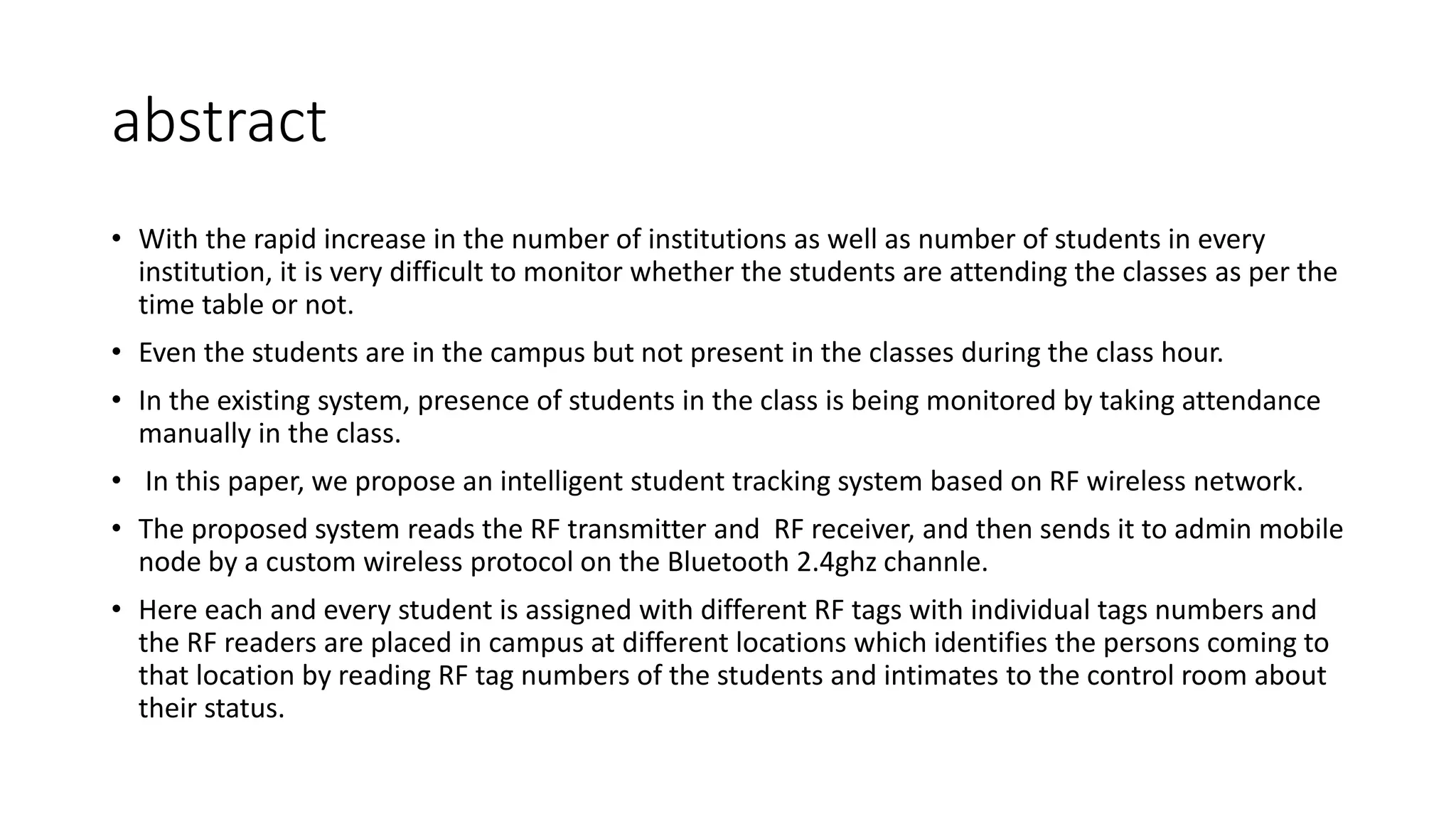 INTELLIGENT STUDENTS TRACKING SYSTEM IN CAMPUS RF.pptx