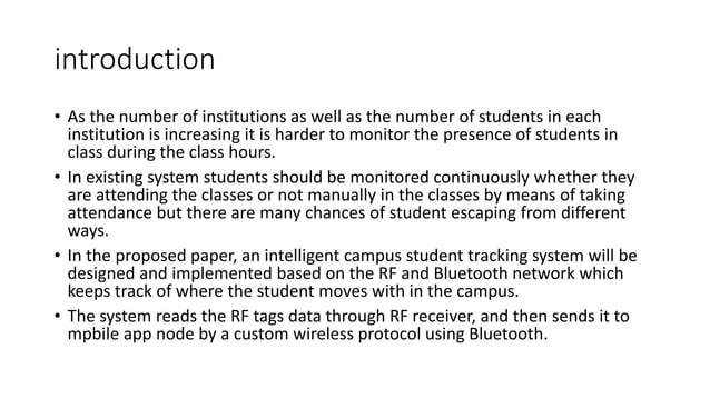 INTELLIGENT STUDENTS TRACKING SYSTEM IN CAMPUS RF.pptx