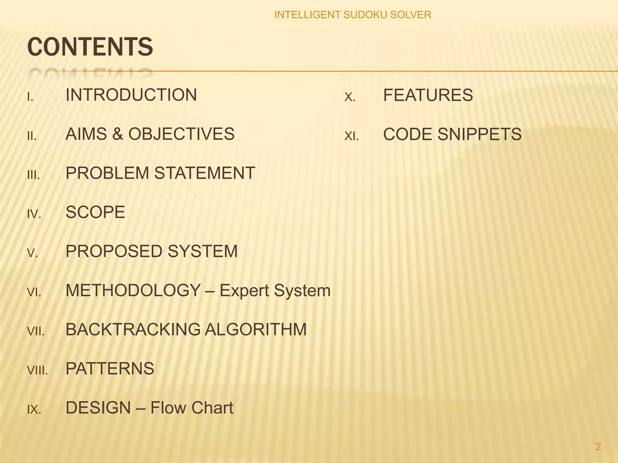Intelligent Sudoku Solver | PPSX