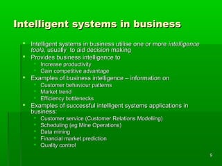 Intelligent system by SHAHIN ELAHI BOX | PPT