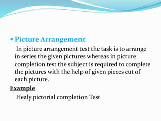 Intelligent tests | PPTX