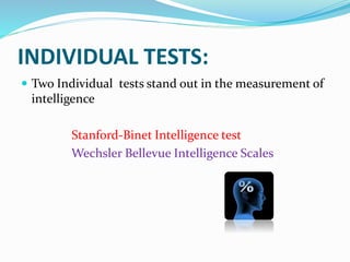 Intelligent tests | PPTX