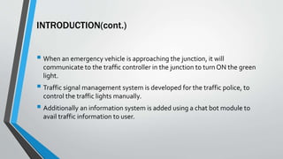 Intelligent traffic information and control system | PPTX