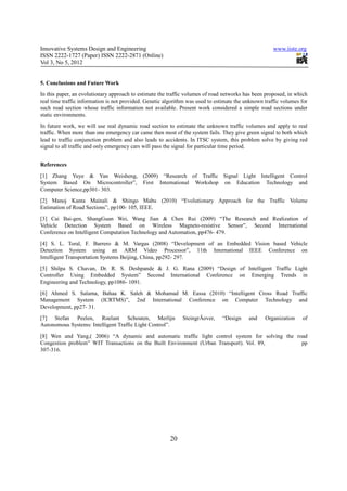 Intelligent traffic signal control system using embedded system | PDF