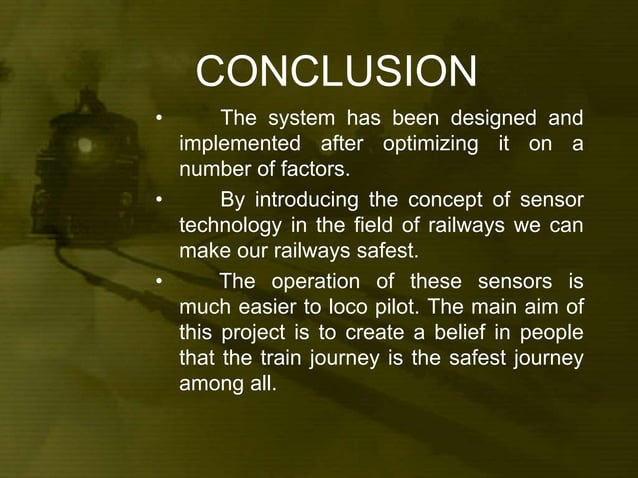 Intelligent train engine ppt | PPT
