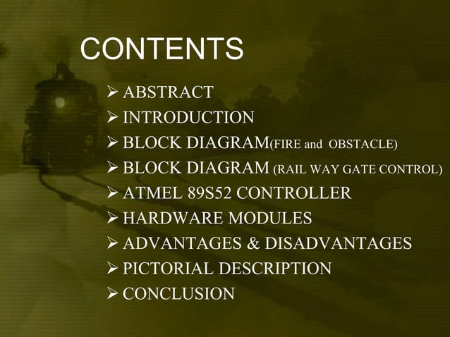 Intelligent train engine ppt | PPT