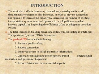 Intelligent transportation system | PPTX