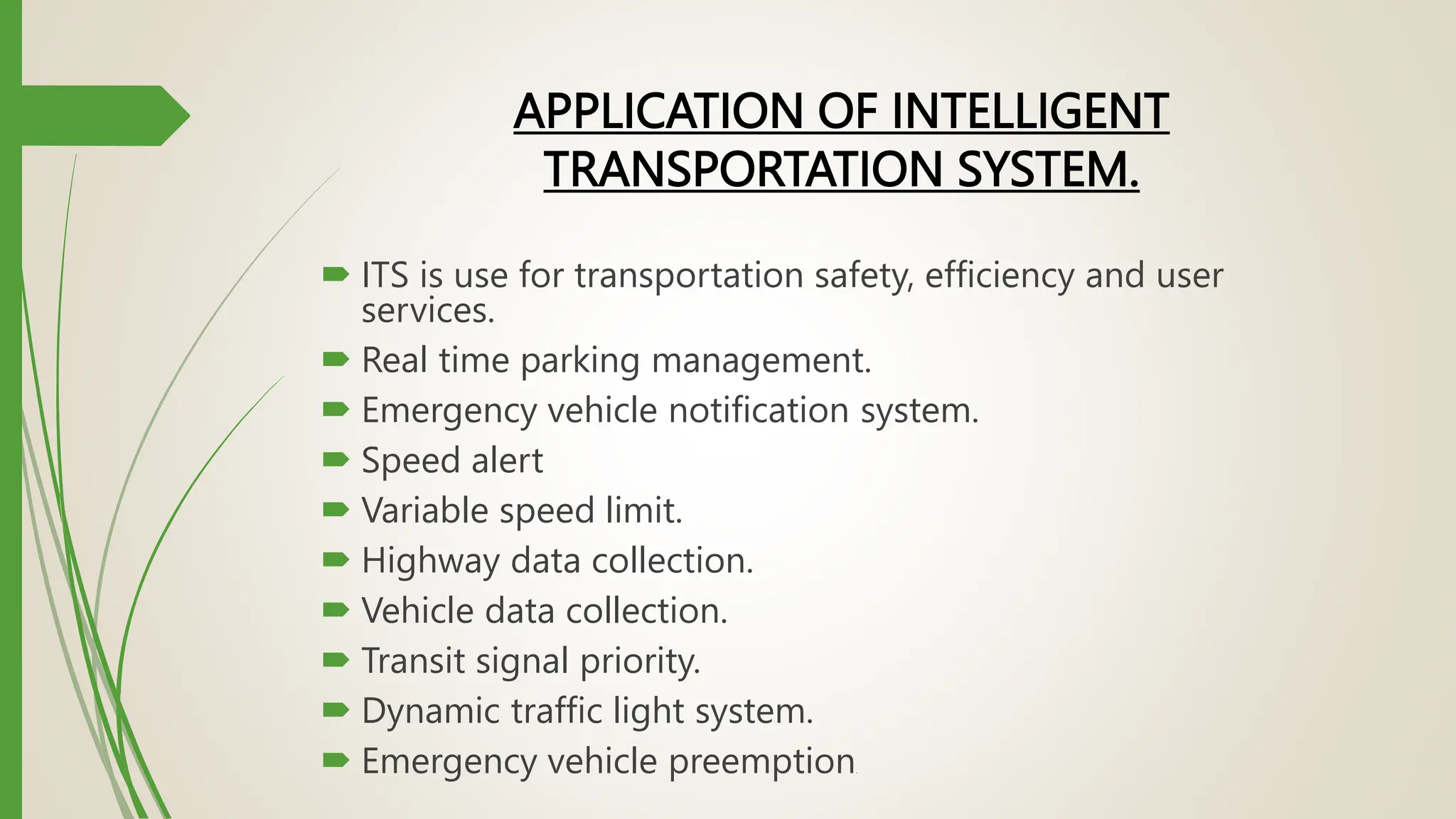 INTELLIGENT TRANSPORTATION SYSTEMS..pptx