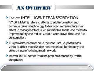 Intelligent transportion system | PPT