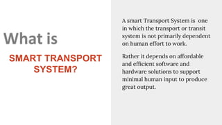 Intelligent transport system | PPT