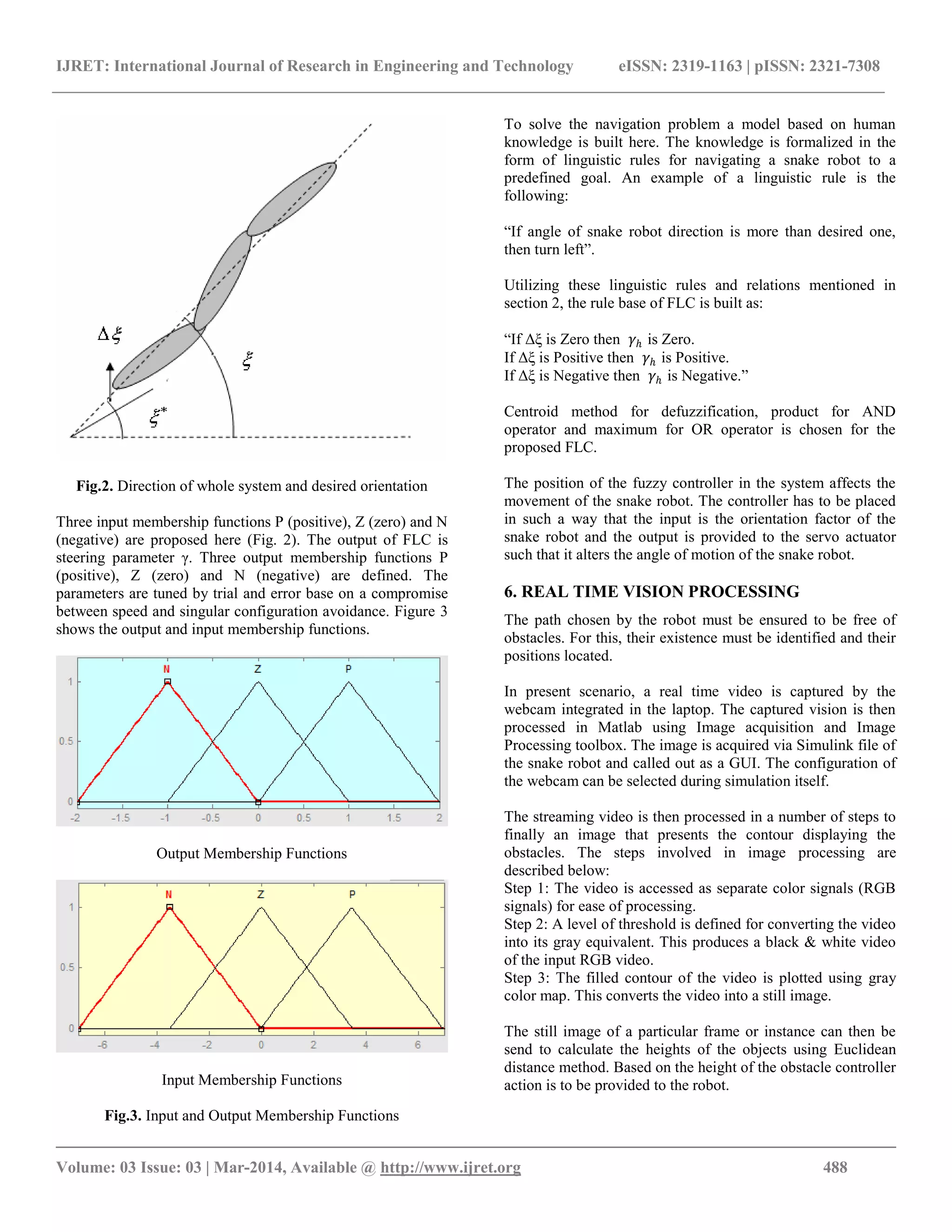 Intelligent vision based snake robot | PDF