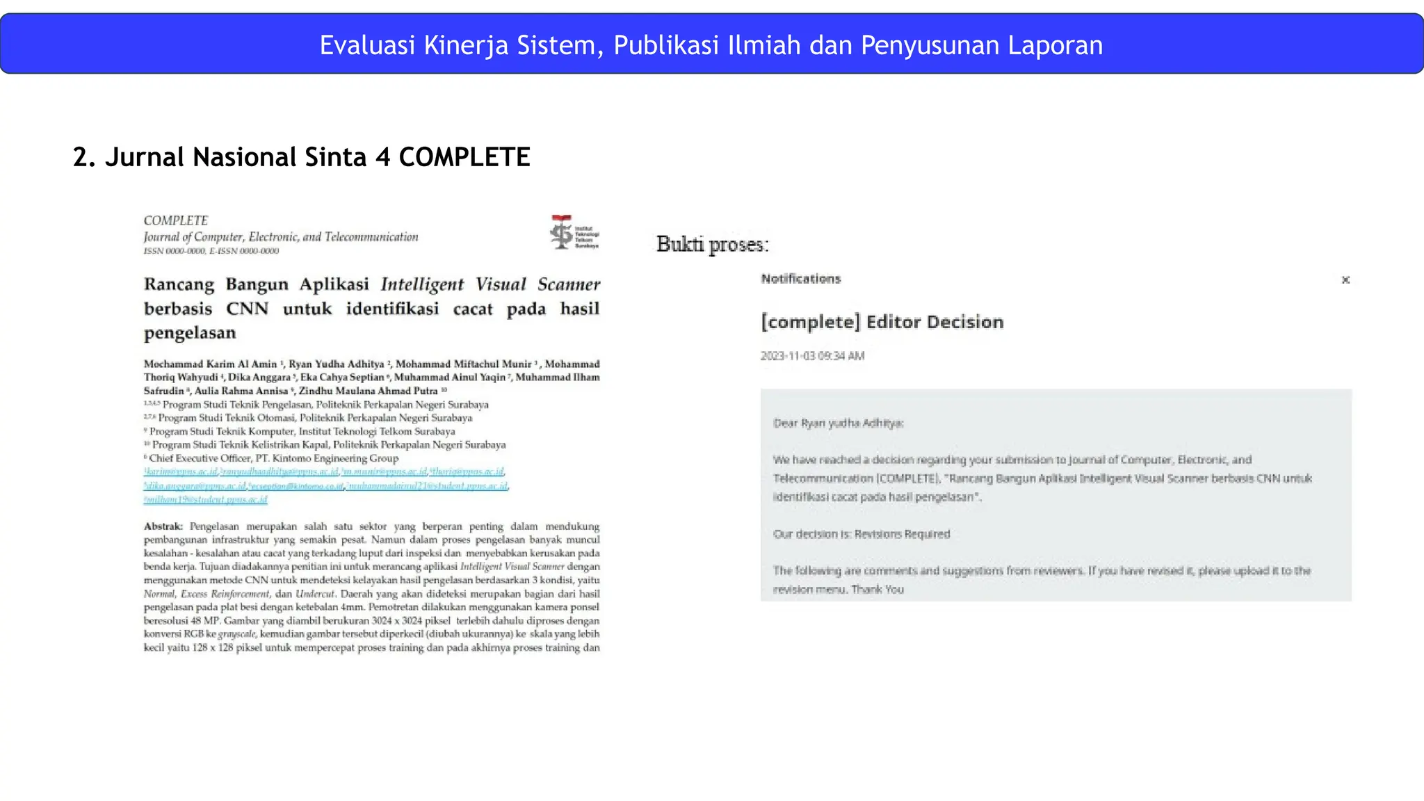 Intelligent Visual Inspection Scanner Untuk Inspeksi Geometrik ...