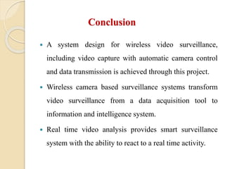 Intelligent wireless video monitoring system using computer111111 | PPTX