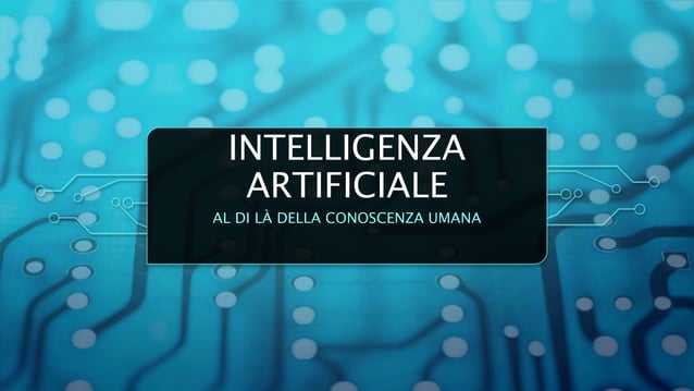 Intelligenza artificiale | PPT