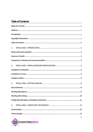 Intellij idea tutorial | PDF