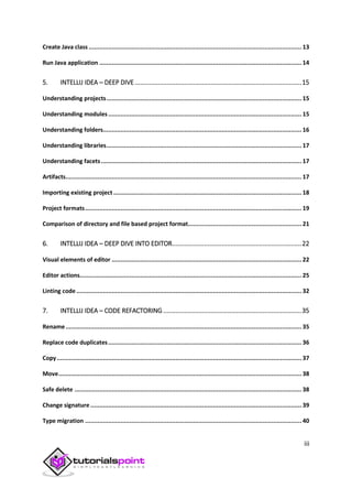 Intellij idea tutorial | PDF
