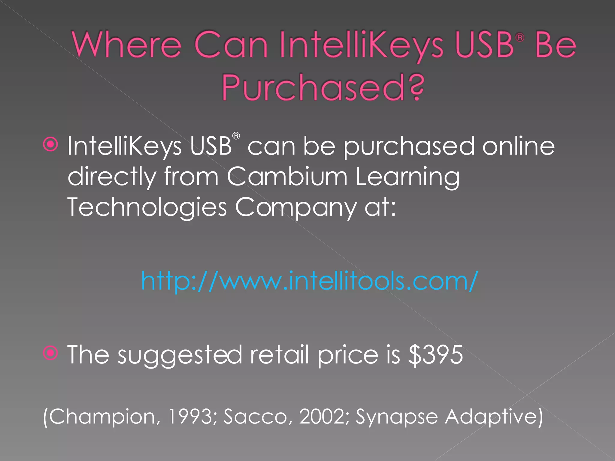 IntelliKeys USB | PPT