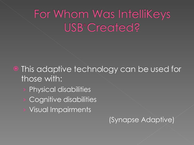 IntelliKeys USB | PPT