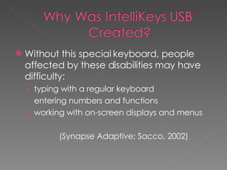 IntelliKeys USB | PPT