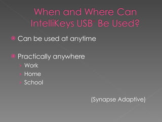 IntelliKeys USB | PPT