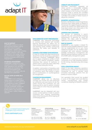 Intelli permit brochure | PDF