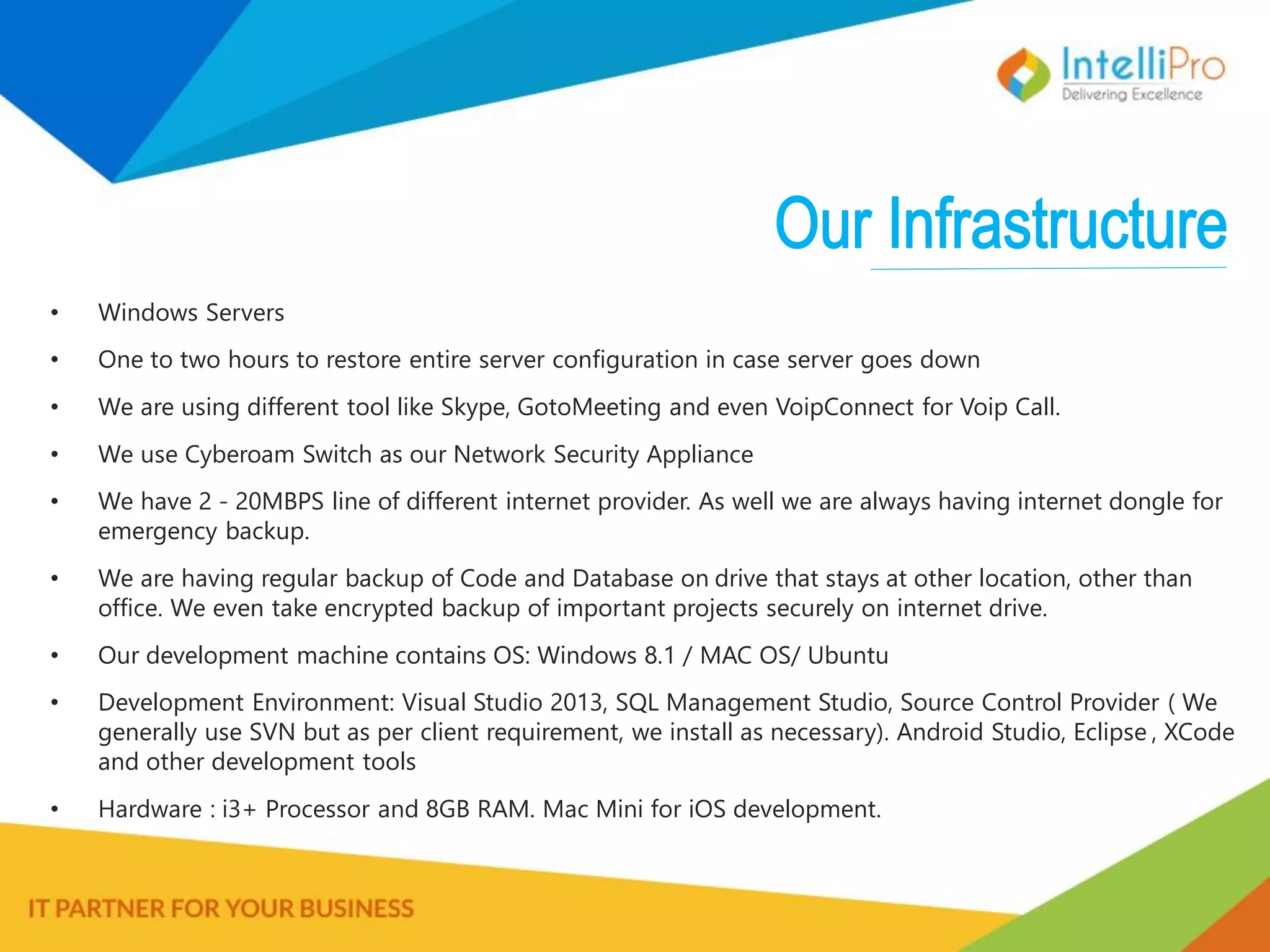 Intelli pro corporate presentation | PPT