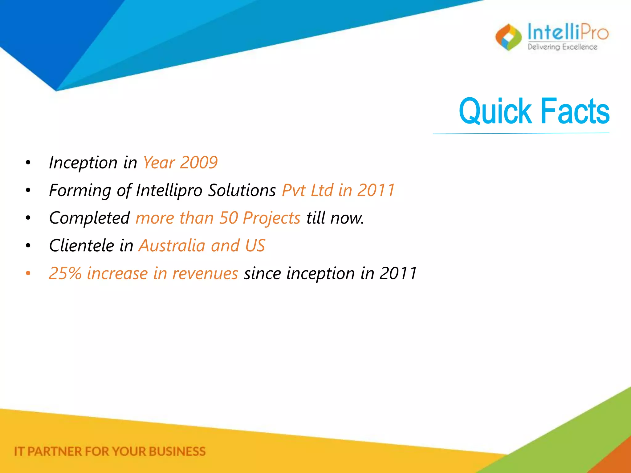 Intelli pro corporate presentation | PPT