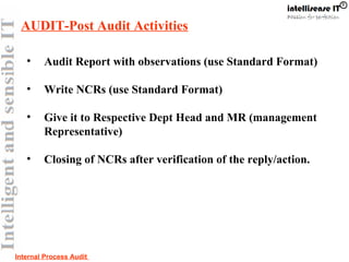 Internal Process Audit | PPT | Business Administration | Business