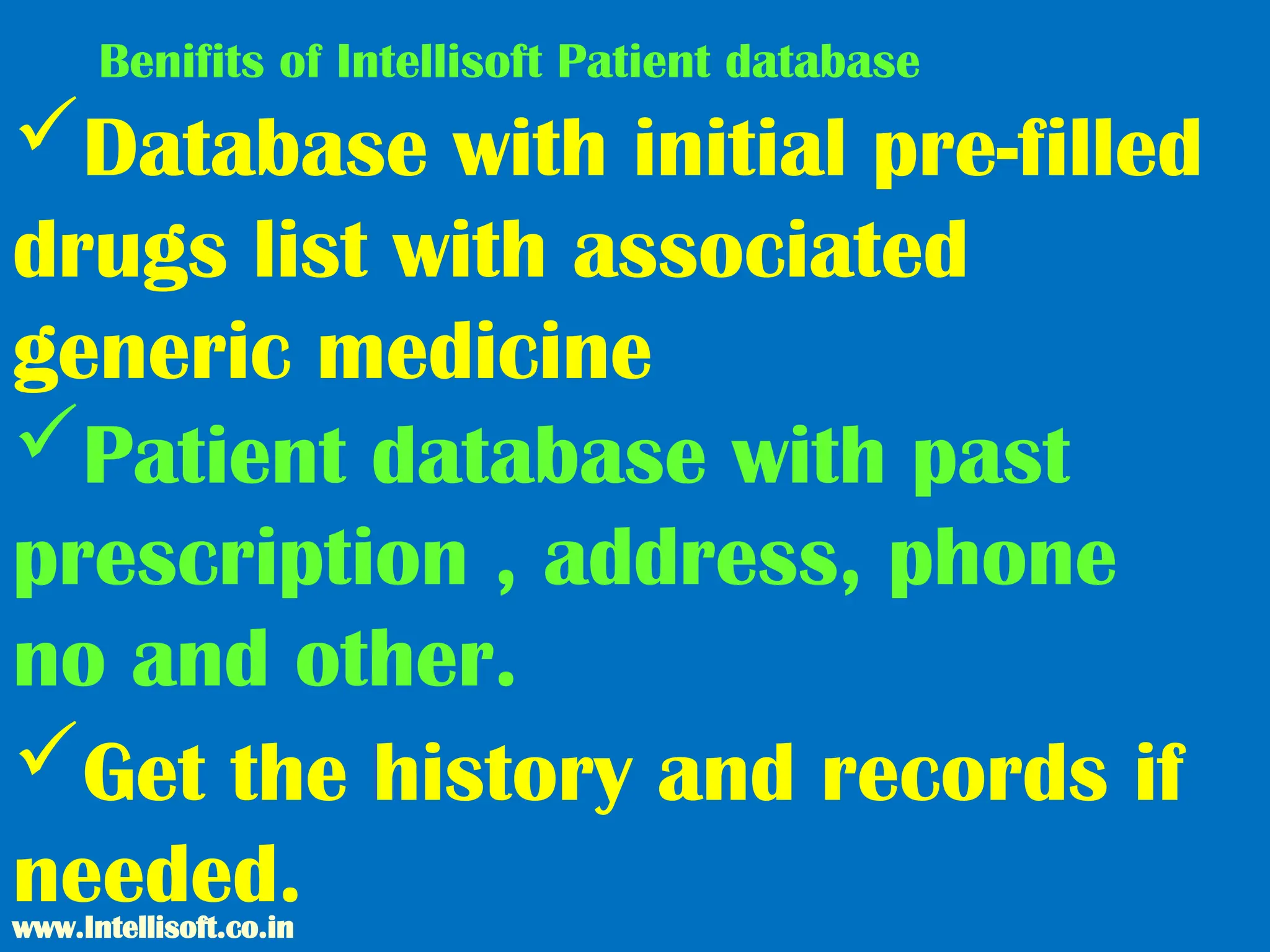 Intellisoft Prescription Specially for Doctors | PPT