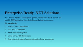 Intelli Source technologies software development | PPTX