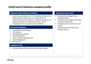 Intellisource biogas technical presentation | PPT