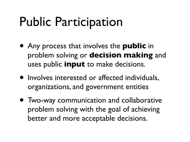 The Role of Social Media in Public Participation | PPT
