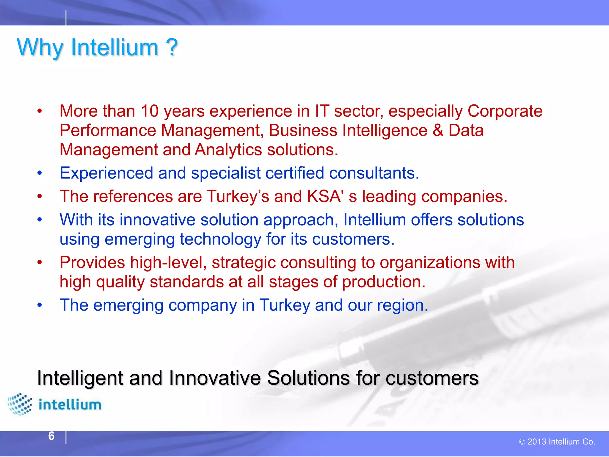 Intellium Company Brochure | PDF