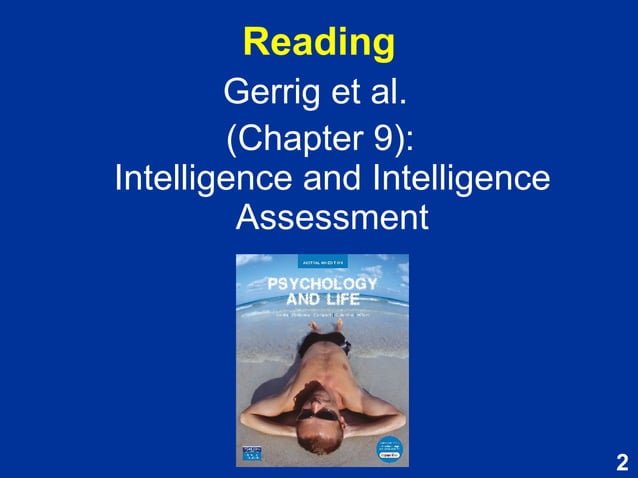 Psychology 102: Intelligence & intelligence assessment | ODP