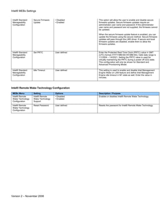 IntelMB Moherboard cpu iaintelmebxsettings_v02.pdf | Operating Systems ...