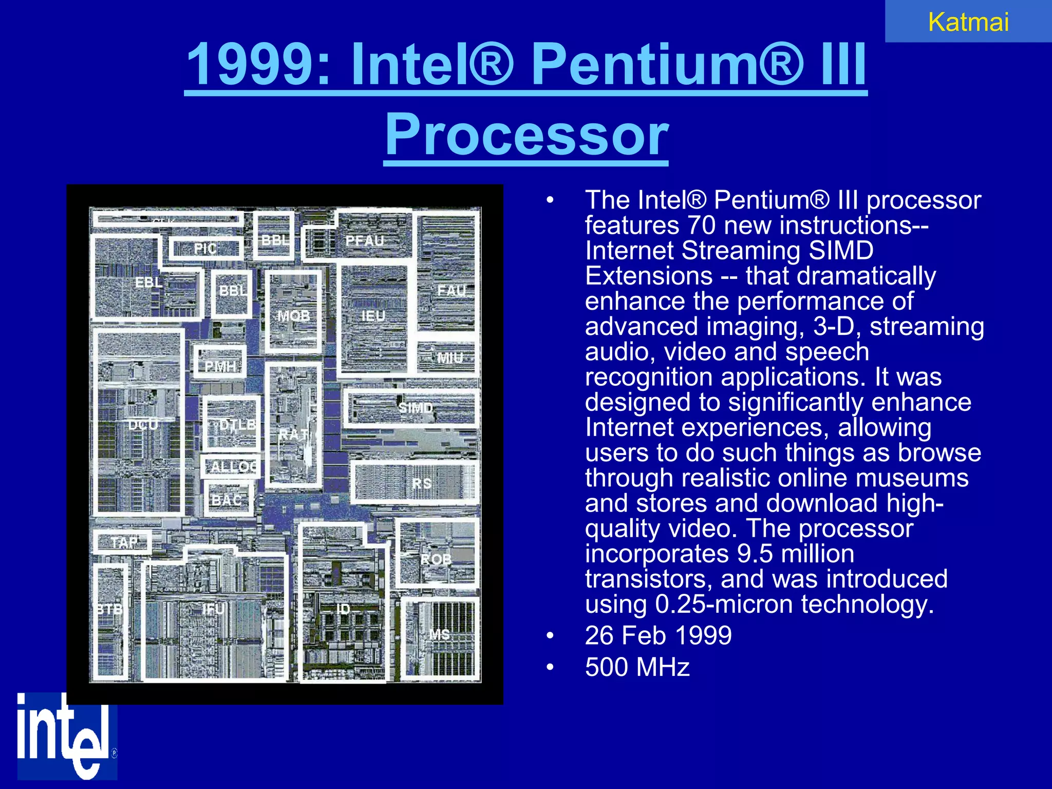 Intel microprocessors | PDF | Desktops | Computing