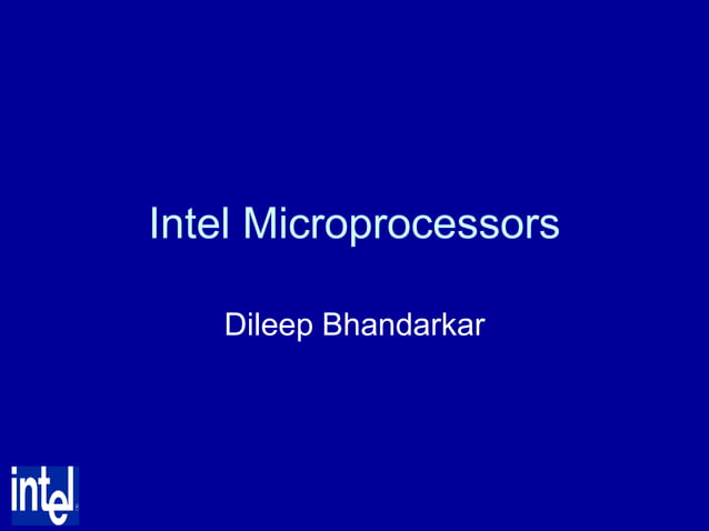 Intel microprocessors | PDF | Desktops | Computing