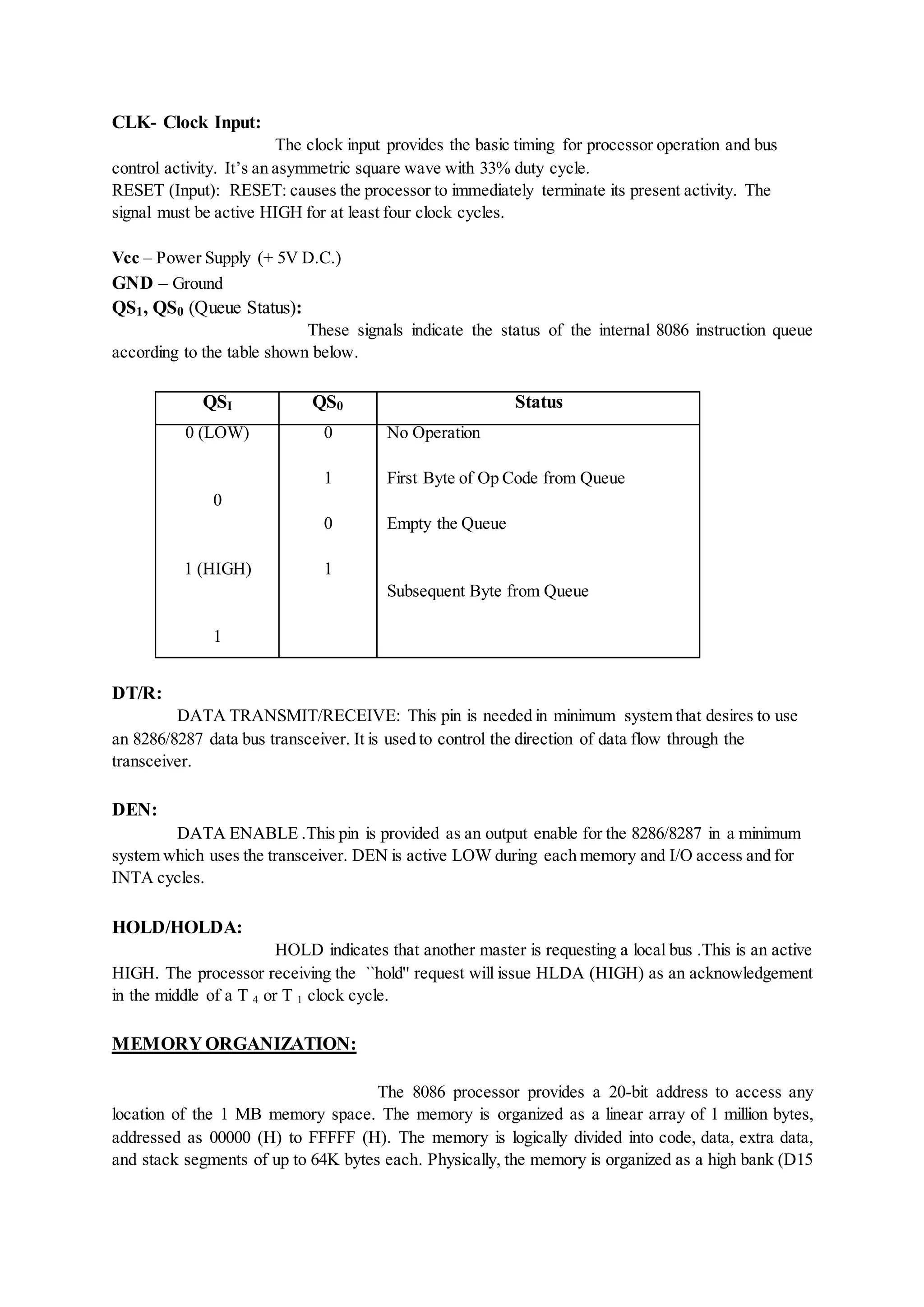 Intel Microprocessors 8086 Documentation | PDF