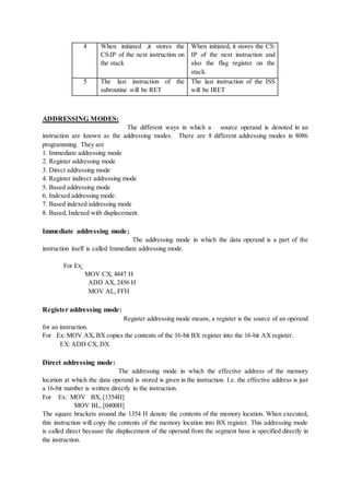 Intel Microprocessors 8086 Documentation | PDF