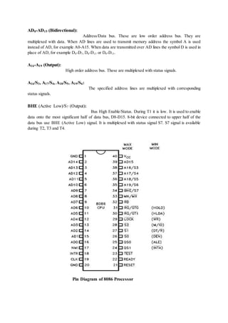 Intel Microprocessors 8086 Documentation | DOCX