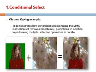 Intel mmx technology ppt by vaishnavi khandelwal | PPTX