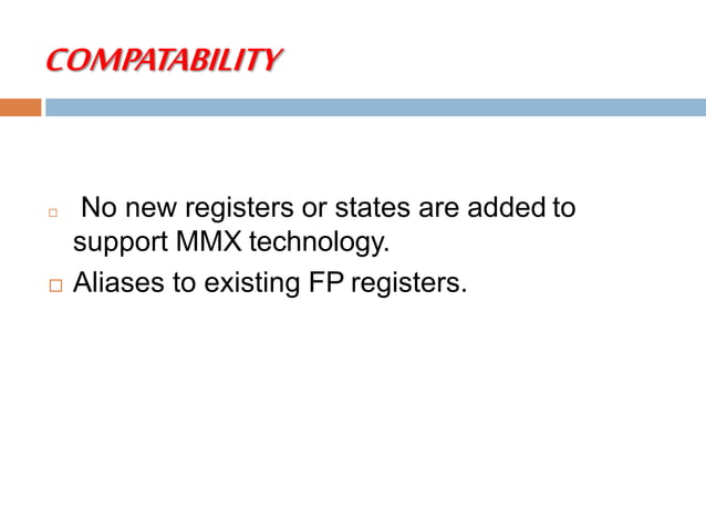Intel mmx technology ppt by vaishnavi khandelwal | PPTX | Computing ...