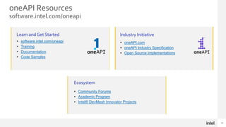 oneAPI: Industry Initiative & Intel Product | PPT