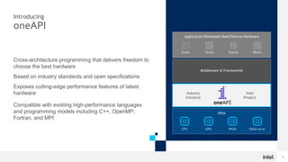 oneAPI: Industry Initiative & Intel Product | PPT